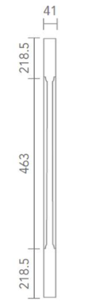 41mm White Primed Stop Chamfer Spindle